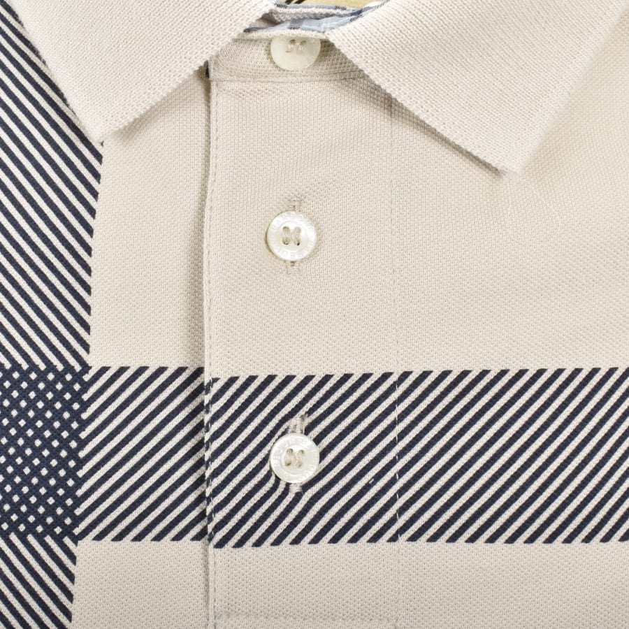 Barbour Blaine Polo T Shirt Mist Beige | Mainline Menswear